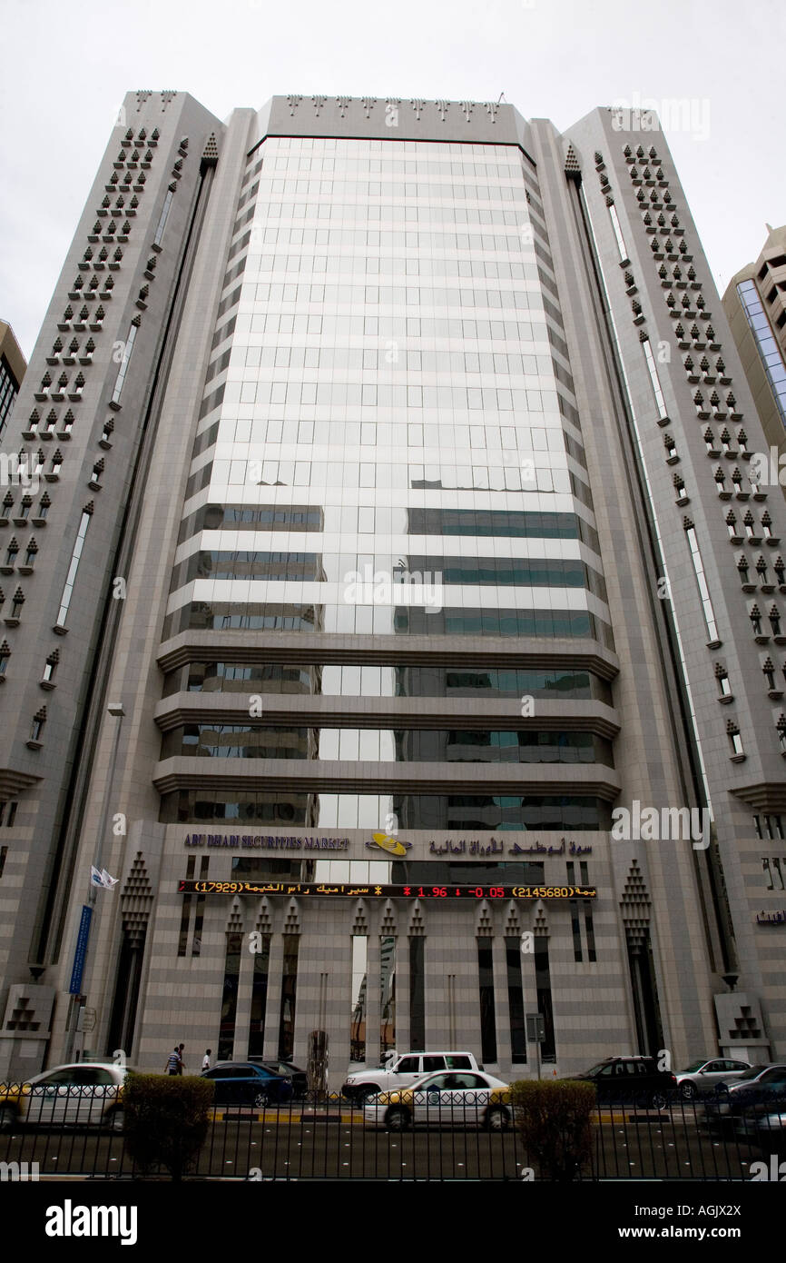 Abu Dhabi Securities Market building UAE exterior Stock Photo - Alamy