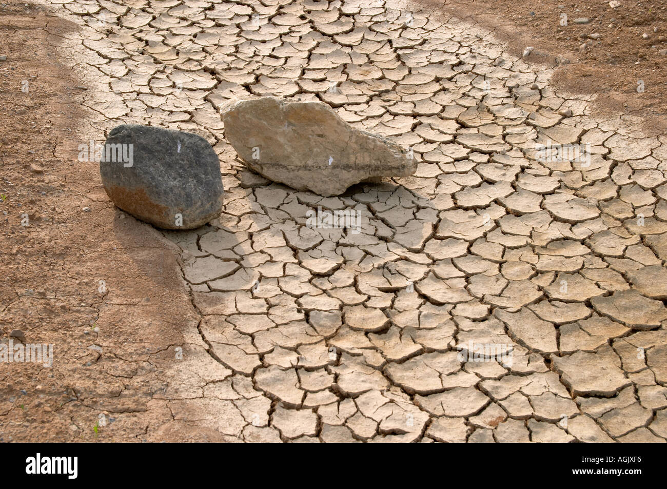 Stones in a dry river Perino Valtrebbia Italy Stock Photo - Alamy