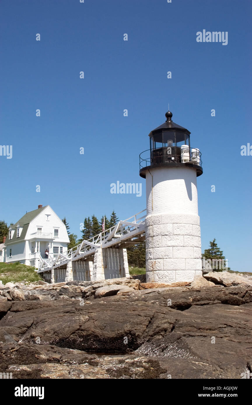 Marshall Point Lighthouse Stock Photo - Alamy