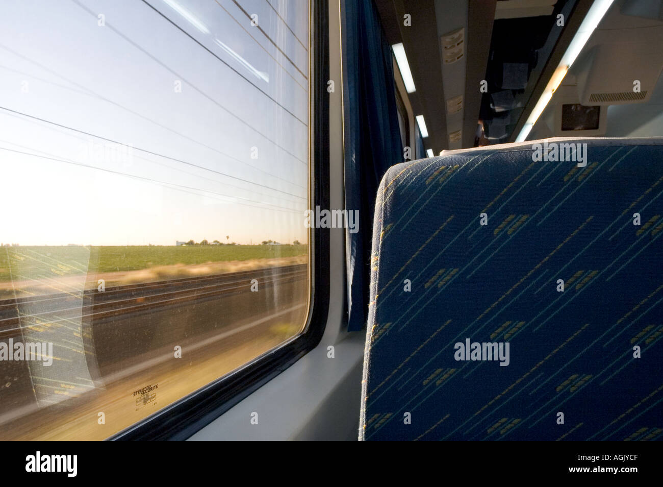 View from window in the moving train hi-res stock photography and ...