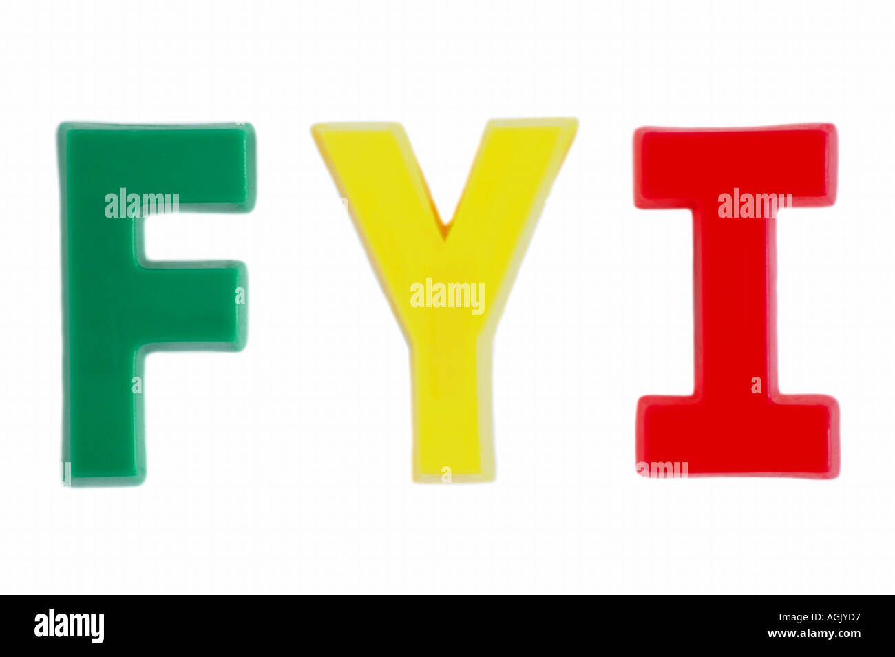 Fyi lettering Cut Out Stock Images & Pictures - Alamy