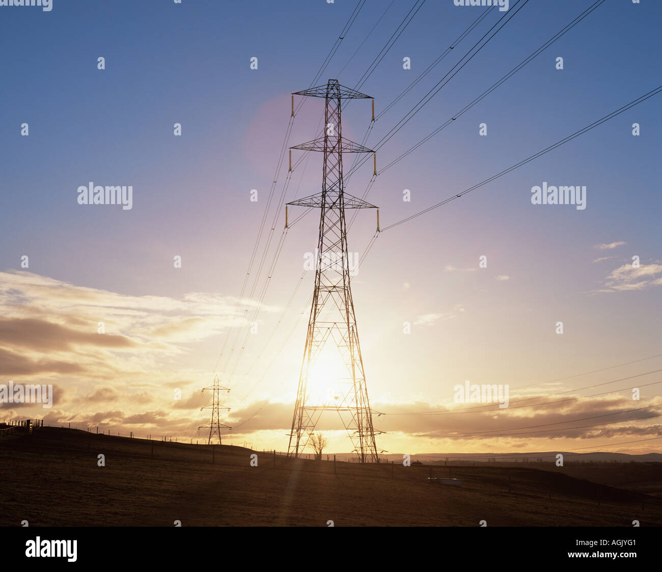 Pylon edinburgh scotland Stock Photo - Alamy