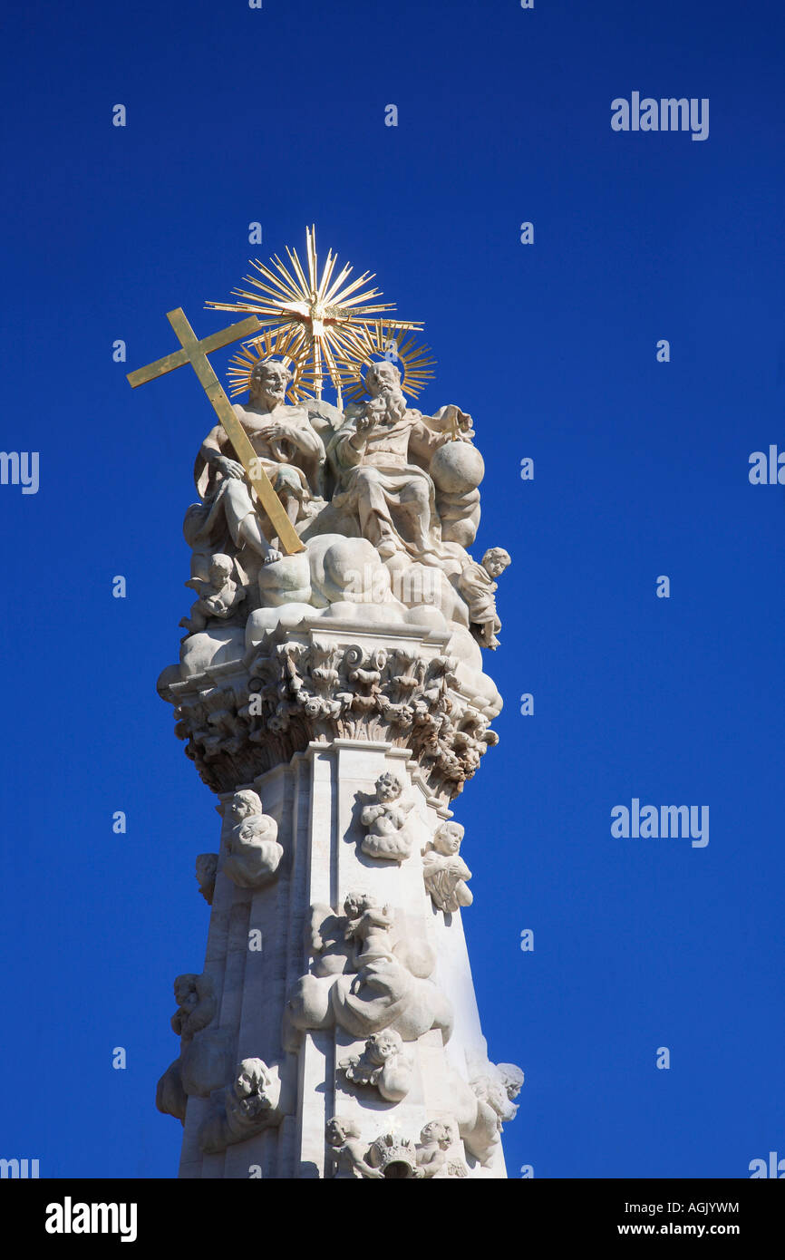 Hungary Budapest Holy Trinity Column Stock Photo - Alamy