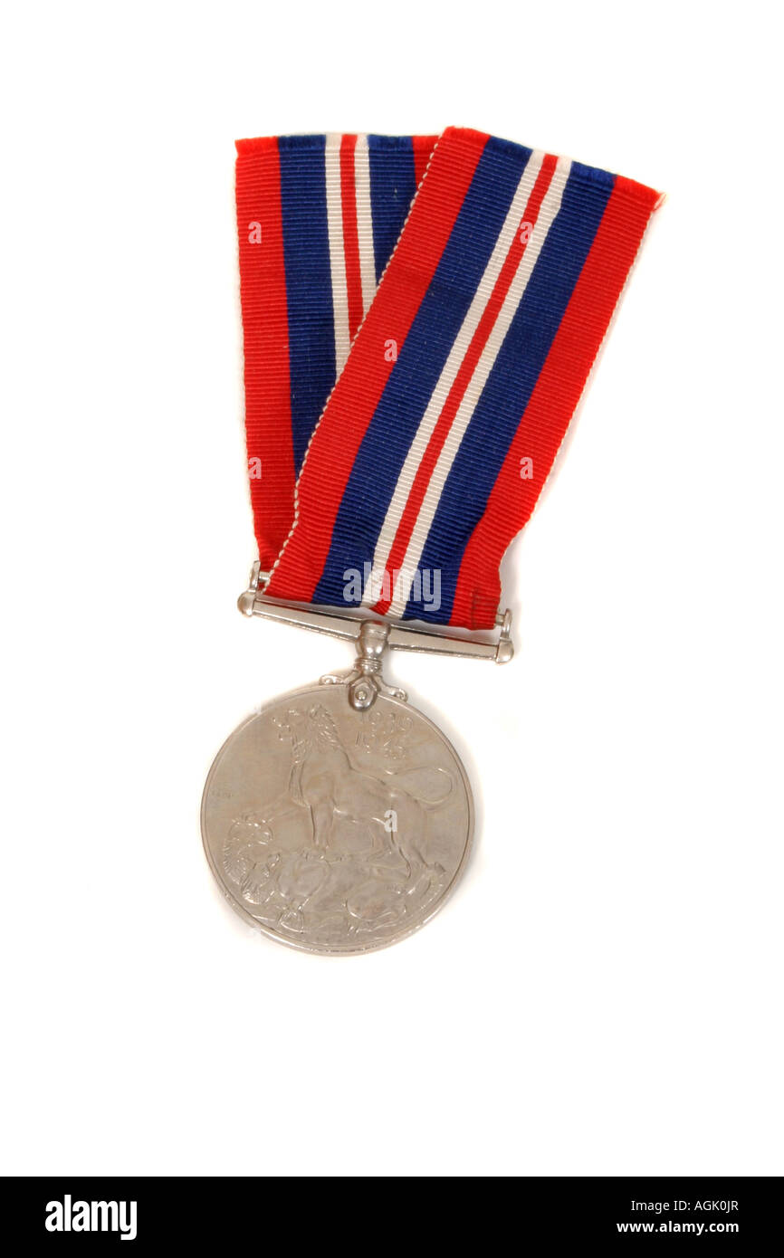 A British Second World War medal Stock Photo - Alamy