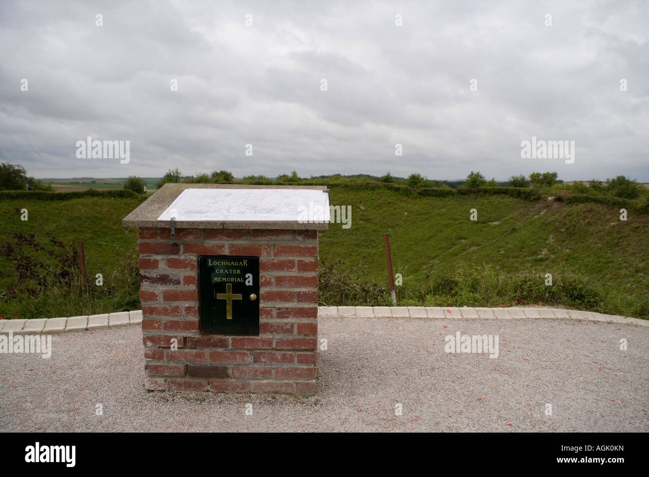 Lochnagar Crater the site of a mine exploded by the British on 1st July ...