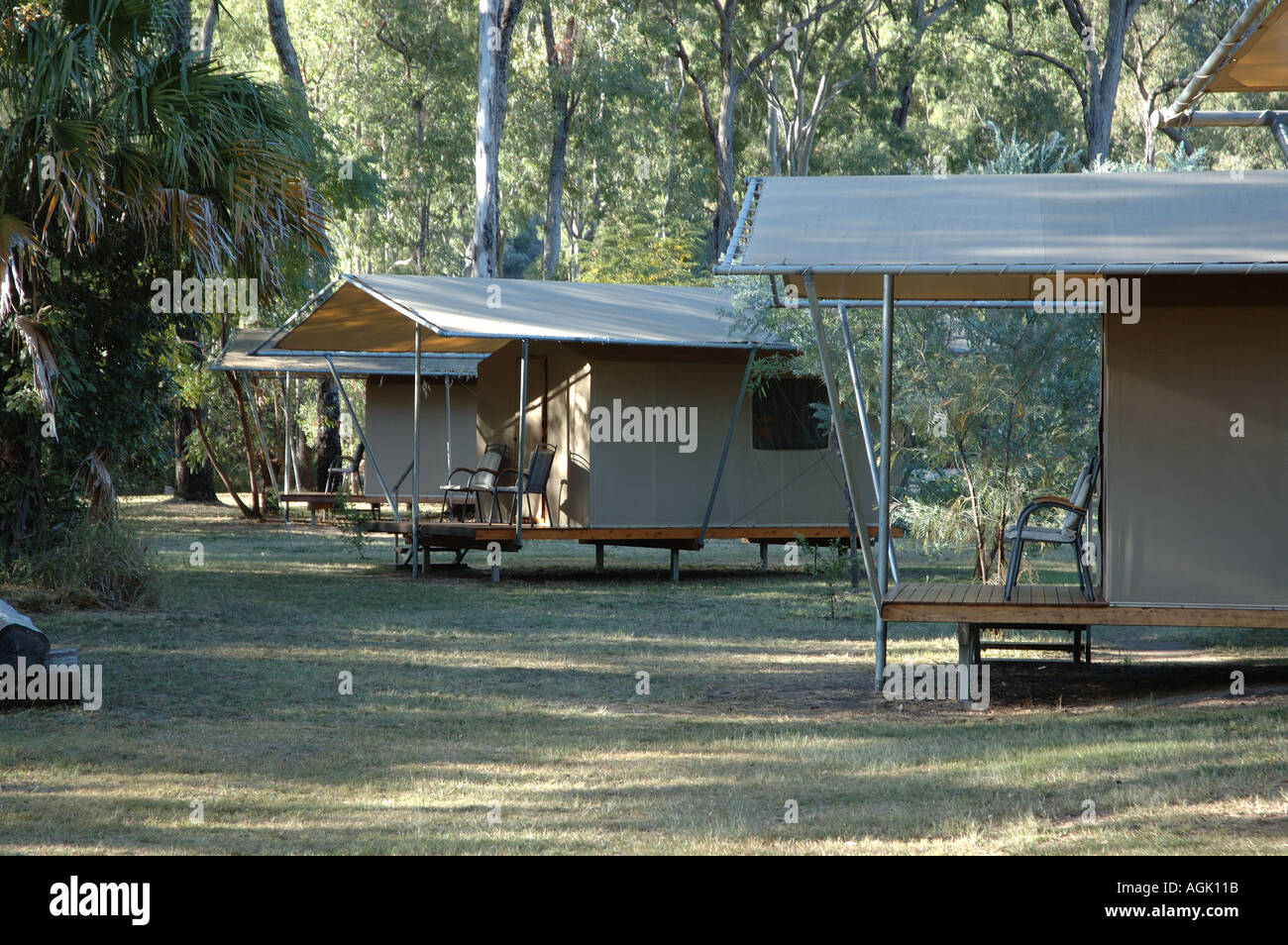 Bush retreat safari tents dsc 0068 Stock Photo - Alamy