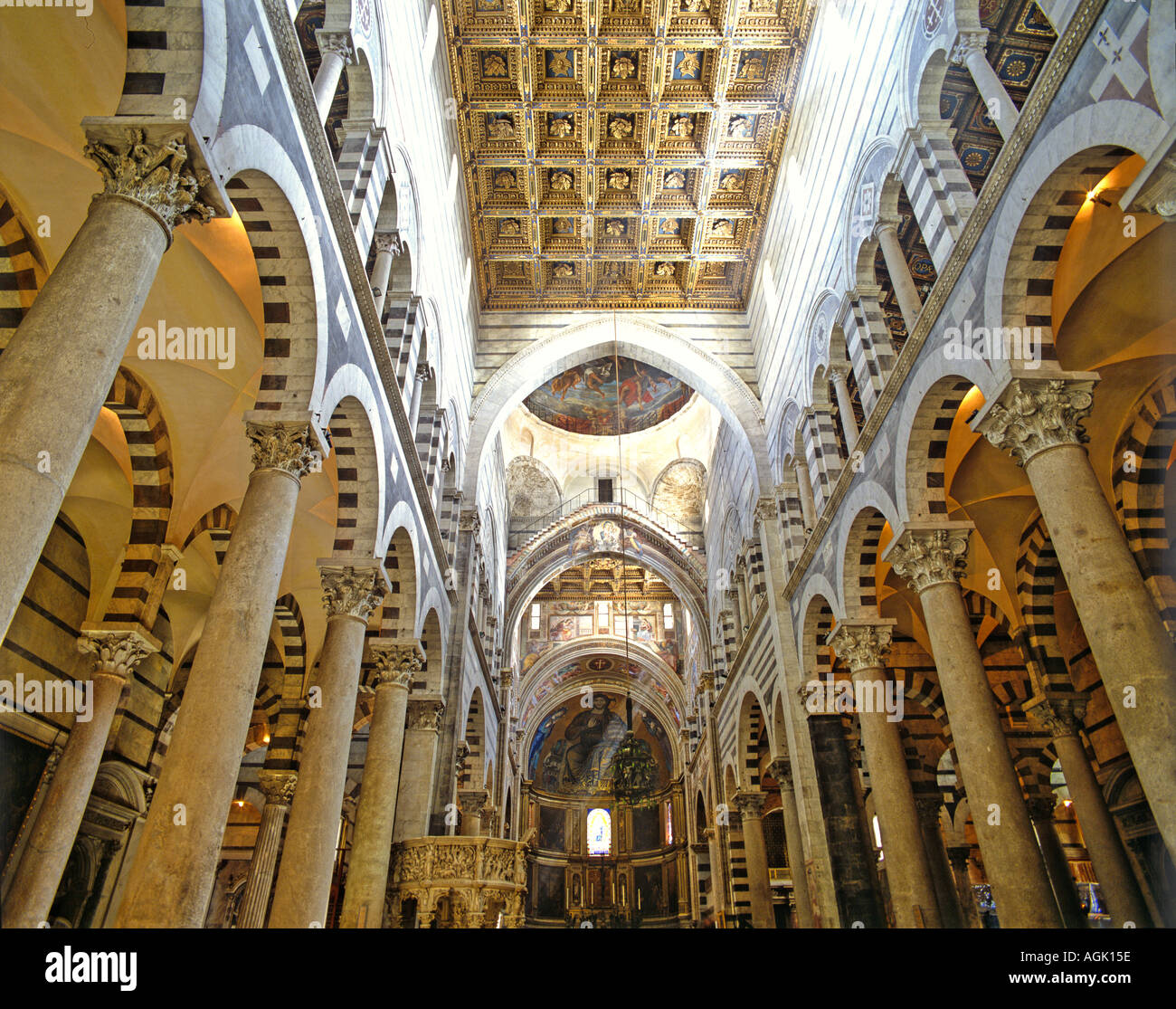 The interior of Duomo Pisa Italy Stock Photo - Alamy
