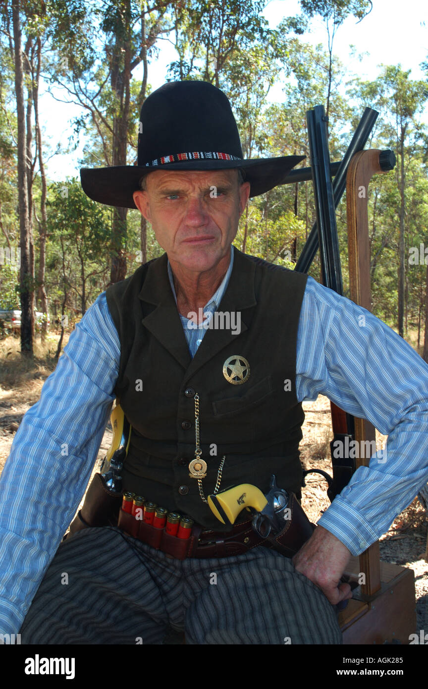 The sheriff at western shooting club dsc 2500 Stock Photo - Alamy