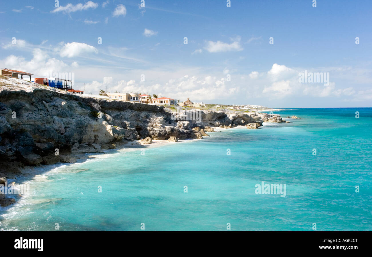 Isla Mujeres coastal scene Stock Photo - Alamy