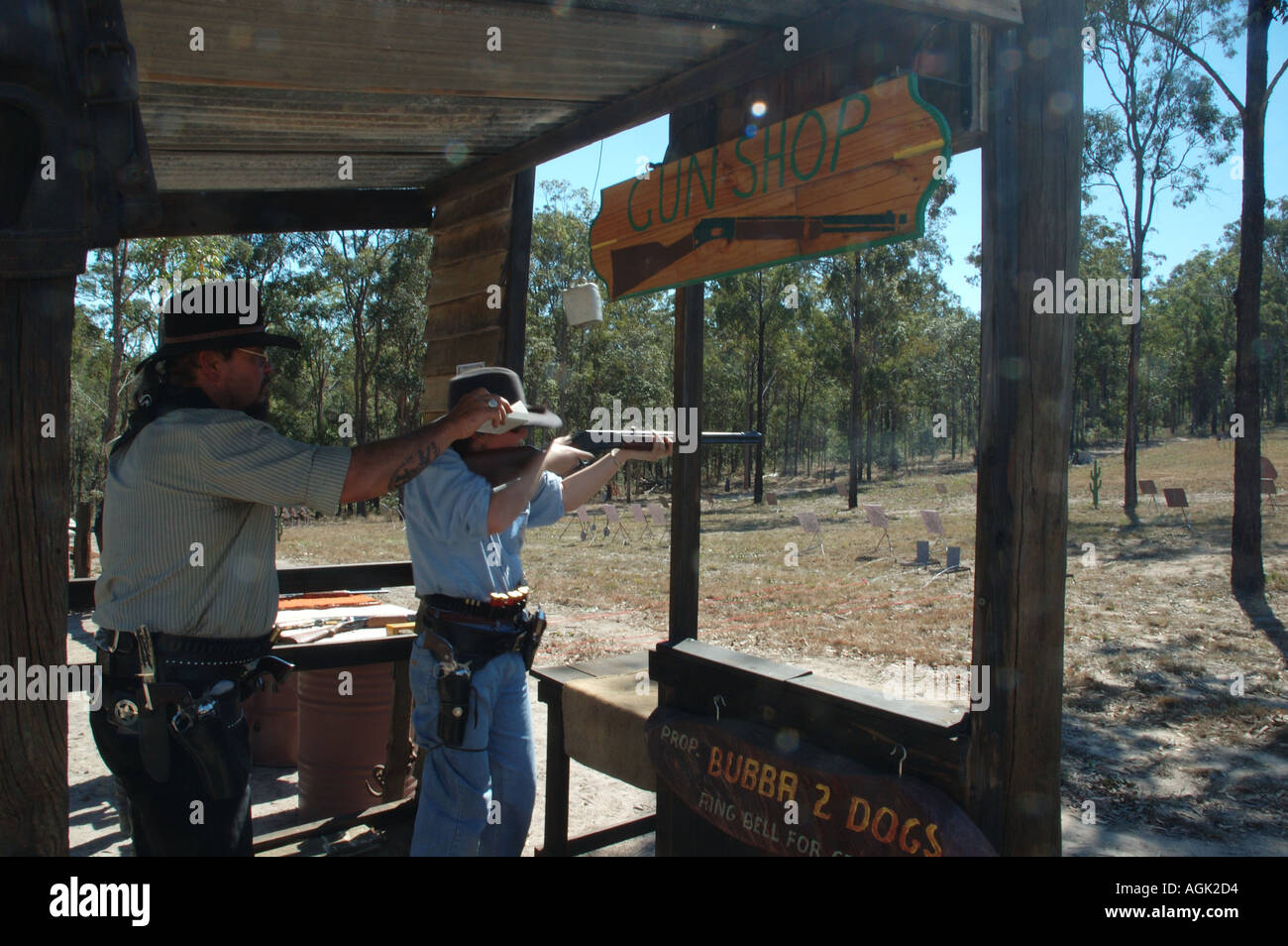 Shooters at western shooting competition dsc 2536 Stock Photo - Alamy
