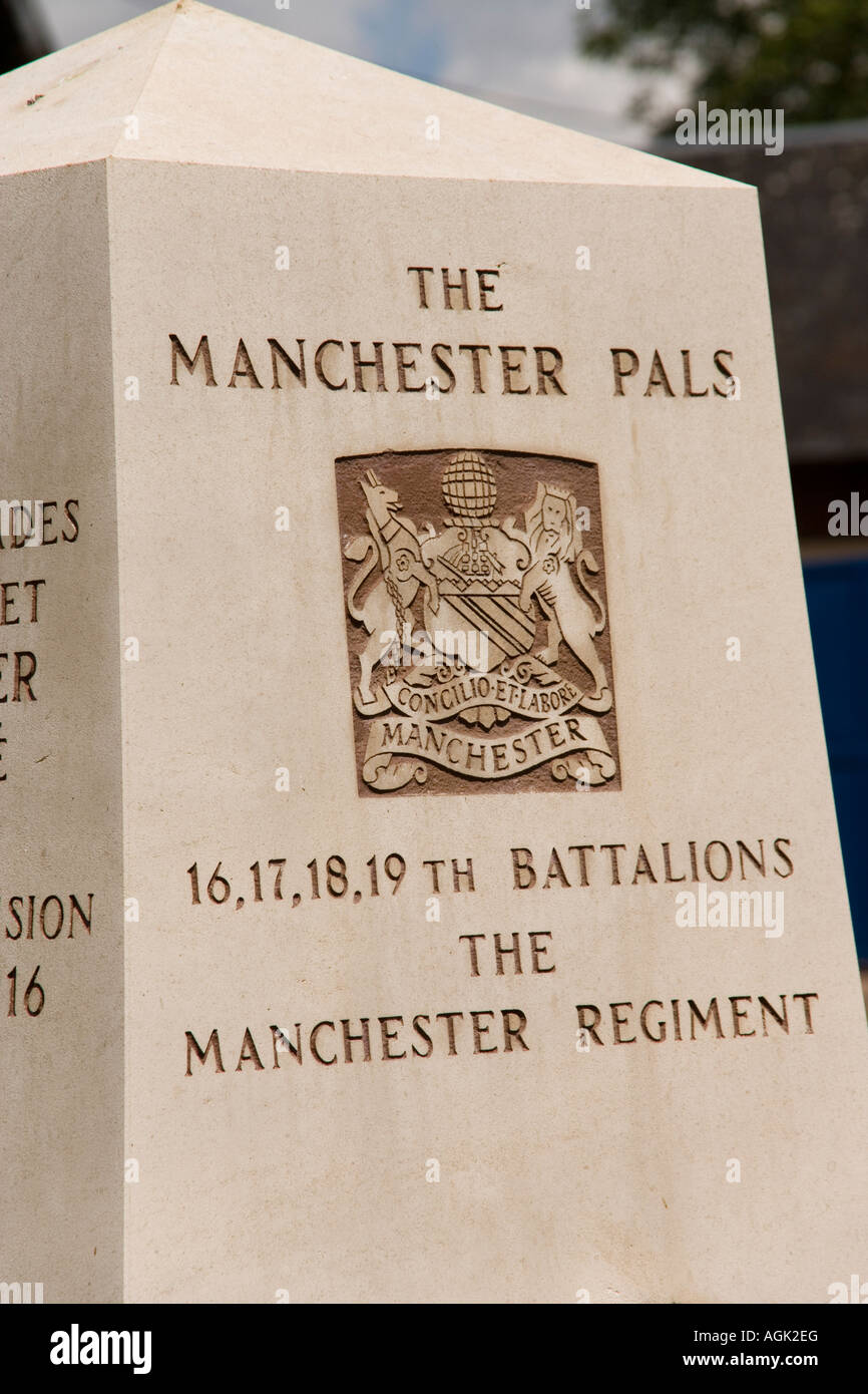 Memorial to the Liverpool and Manchester Pals in Montauban remembering ...