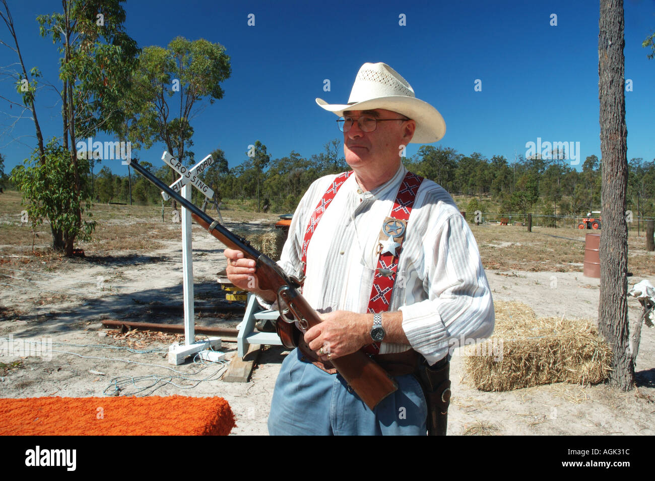 Shooter with henry carbine rifle western shooting competition dsc 2570 ...