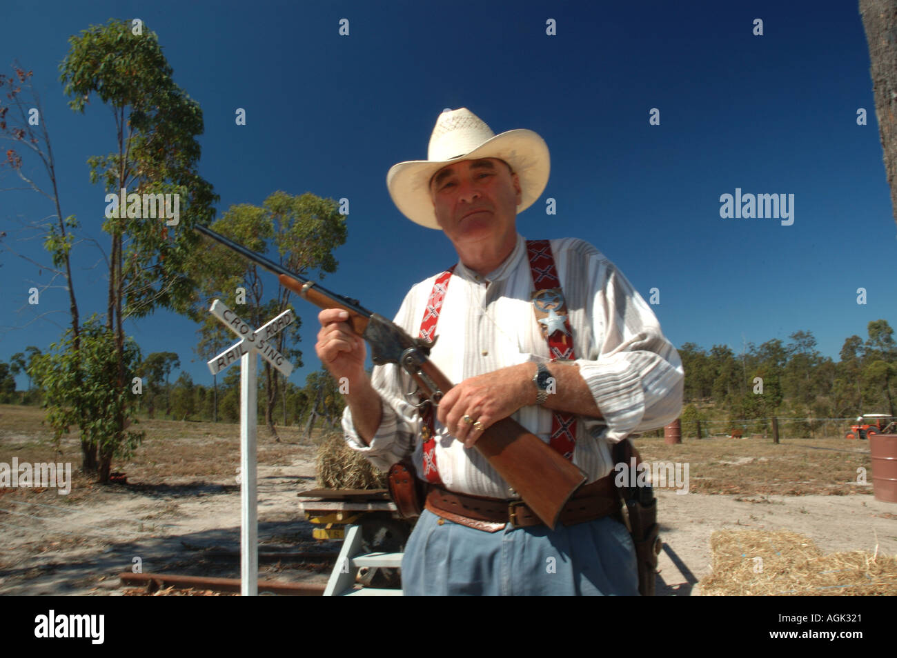 Shooter with henry carbine rifle western shooting competition dsc 2574 ...