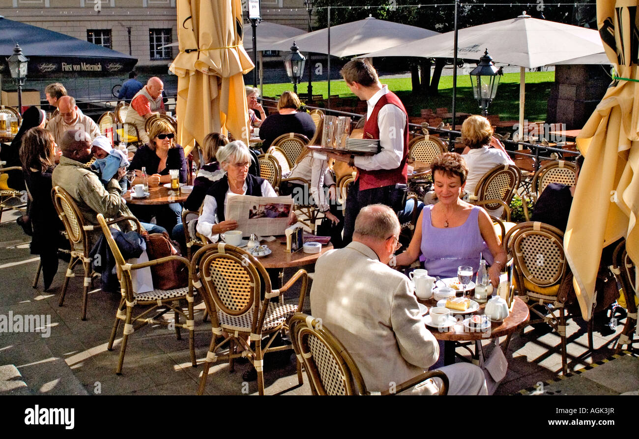 Germany Berlin Town Restaurant pavement bar cafe Stock Photo - Alamy