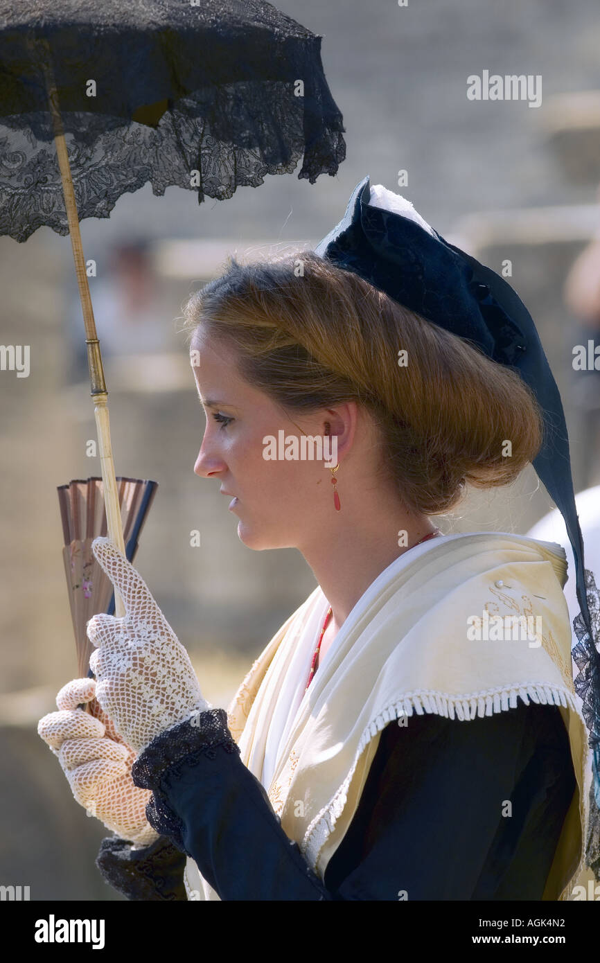 fete du costume provencal in Arles Provence France Stock Photo - Alamy