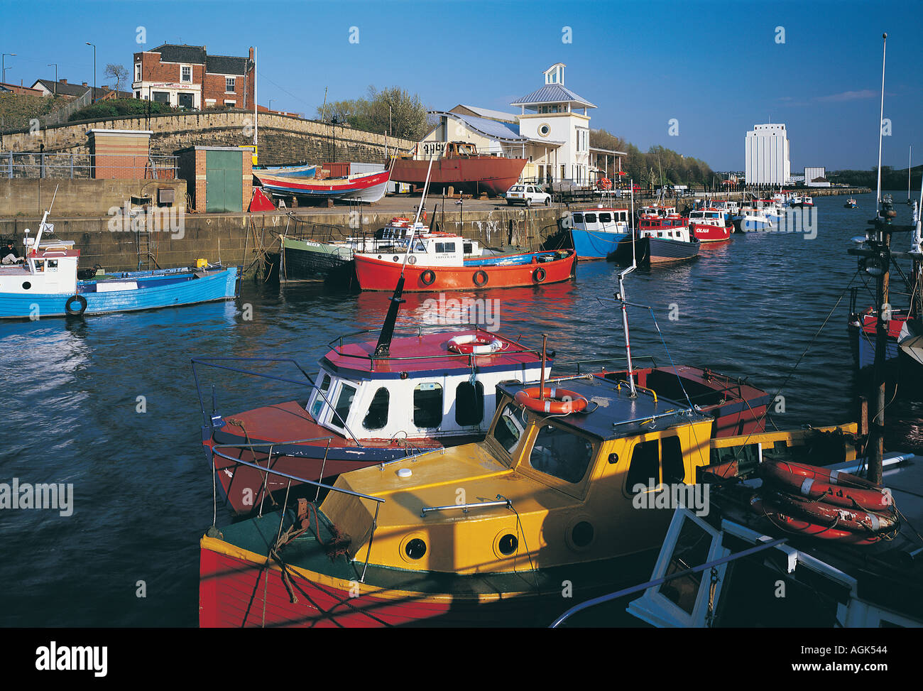 Ouseburn Marina Newcastle Upon Tyne UK Stock Photo - Alamy