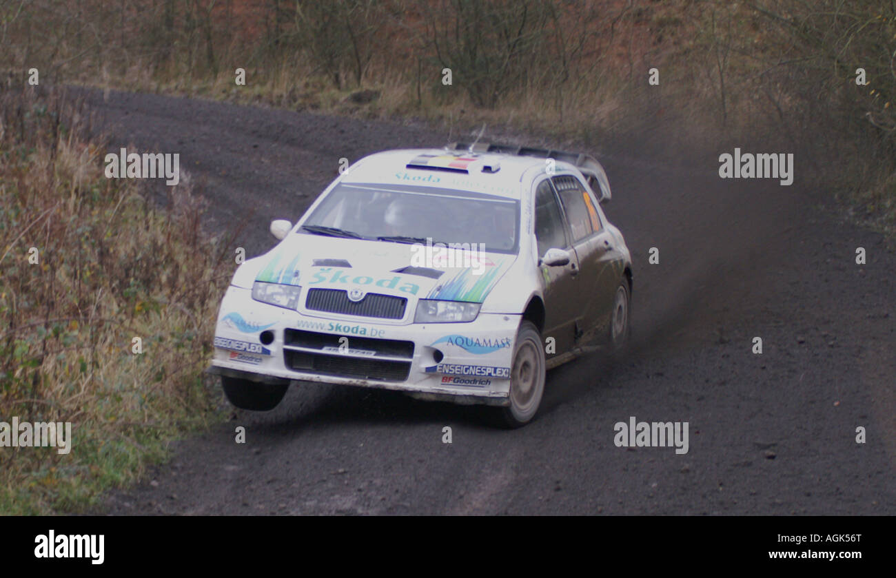 Skoda Fabia, WRC wales Rally GB 2006 Stock Photo - Alamy