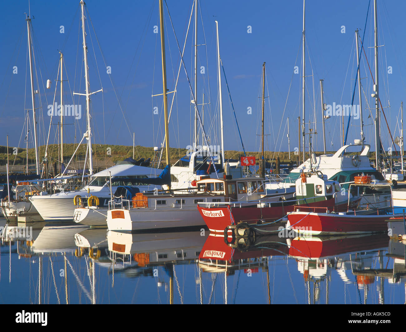 Amble marina northumberland Stock Photo - Alamy