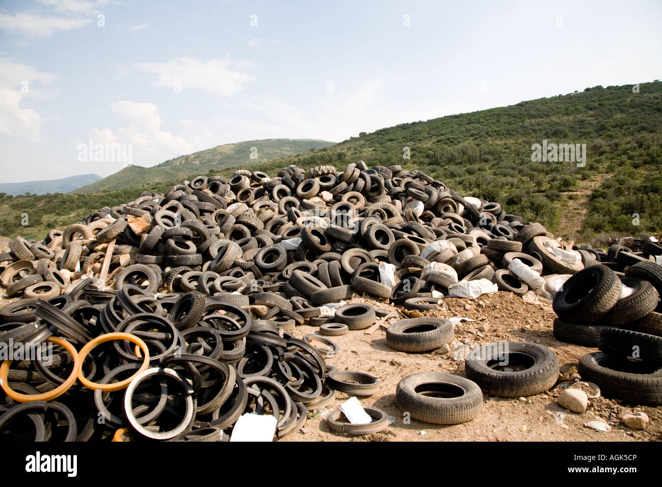 Landfill Landscape (Horizontal Stock Photo - Alamy