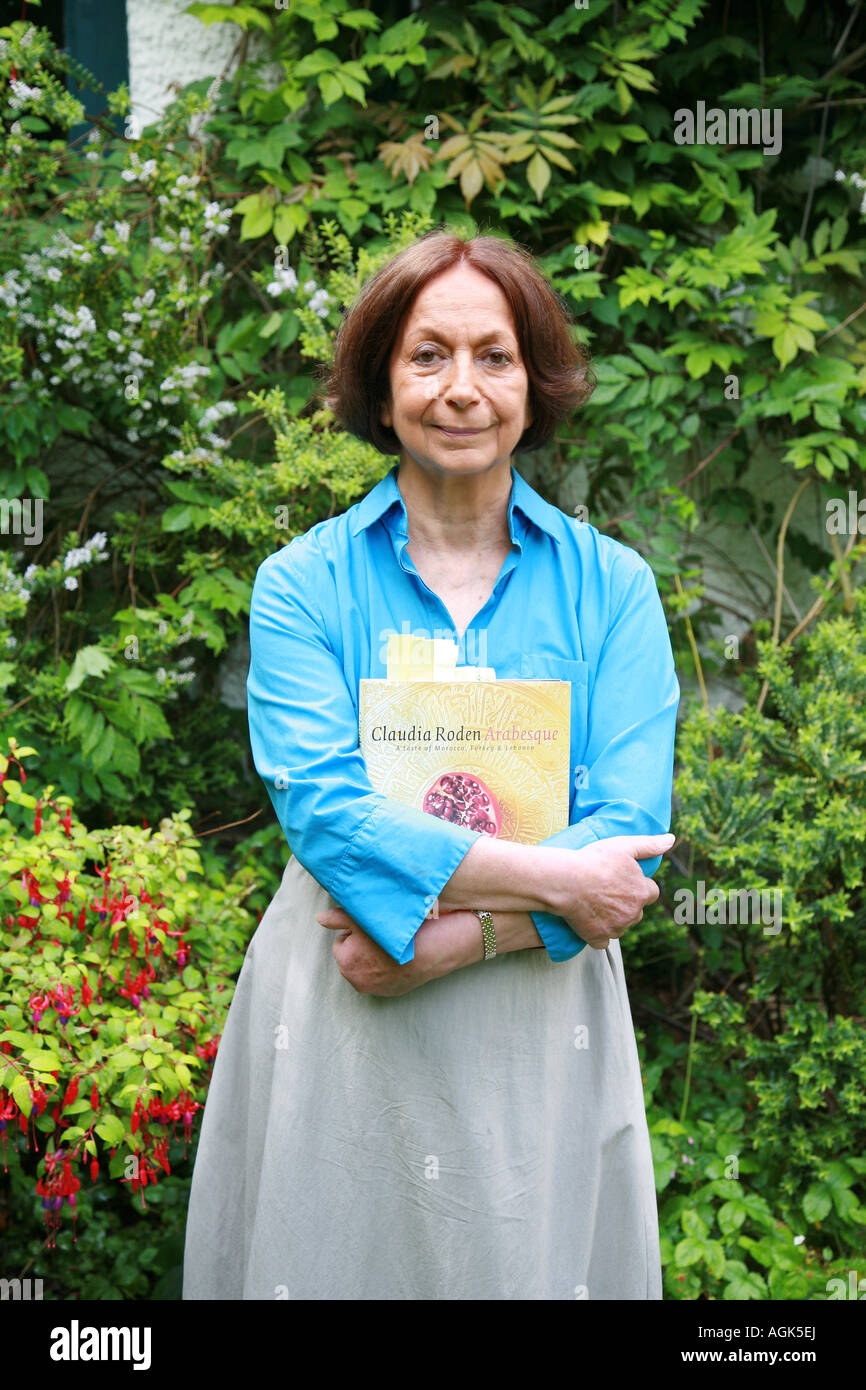 Claudia Roden in her garden Sept 2007 Stock Photo - Alamy