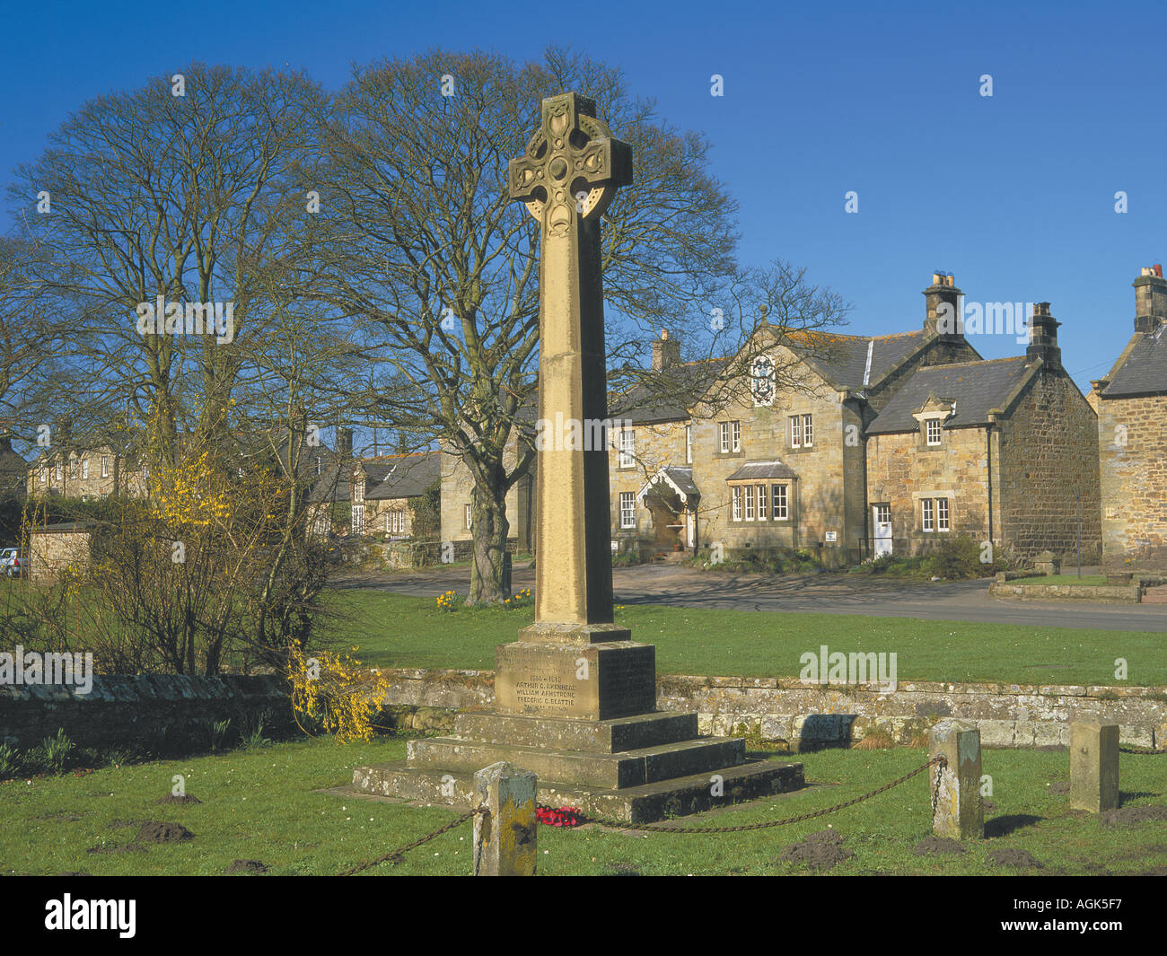 Matfen village hi-res stock photography and images - Alamy