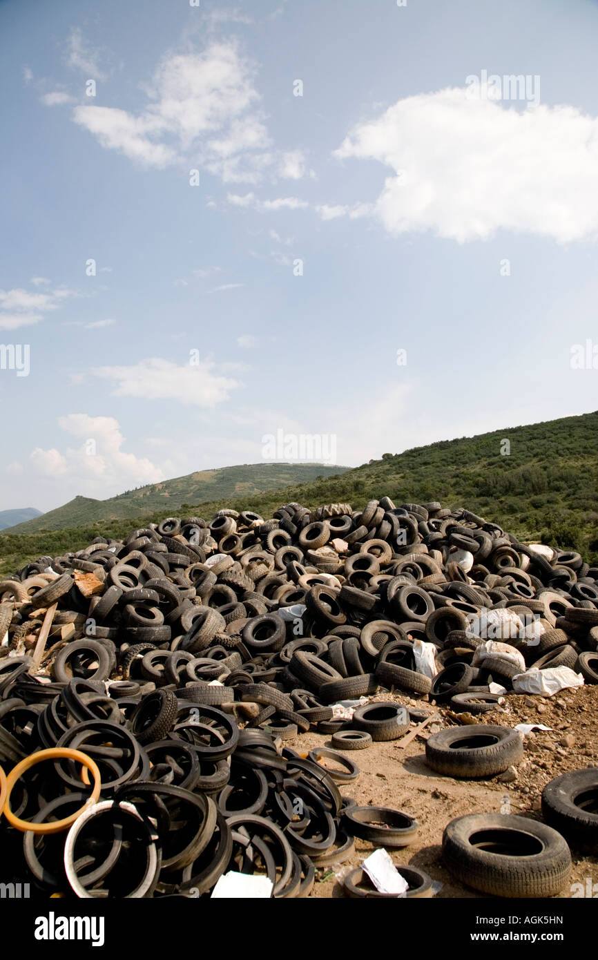 Landfill Landscape (Vertical Stock Photo - Alamy
