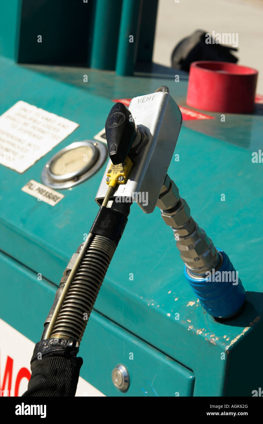 Compressed natural gas dispenser. Fueling station at San Jose ...