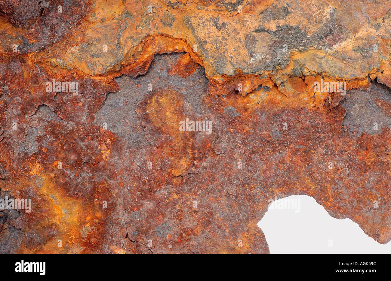 Corroded plate severely rusted background texture Stock Photo - Alamy