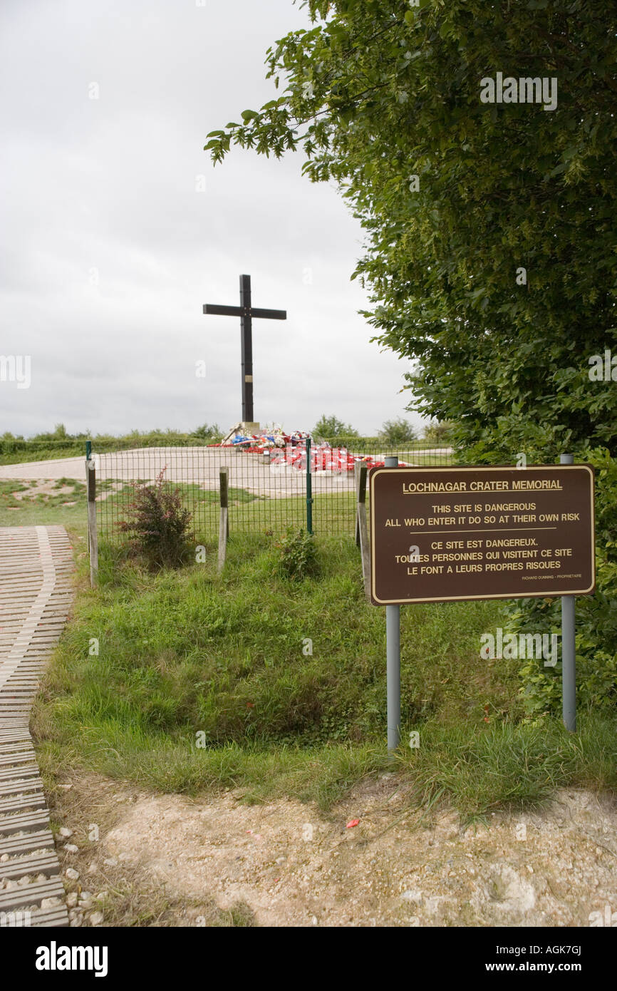 Lochnagar Crater the site of a mine exploded by the British on 1st July ...