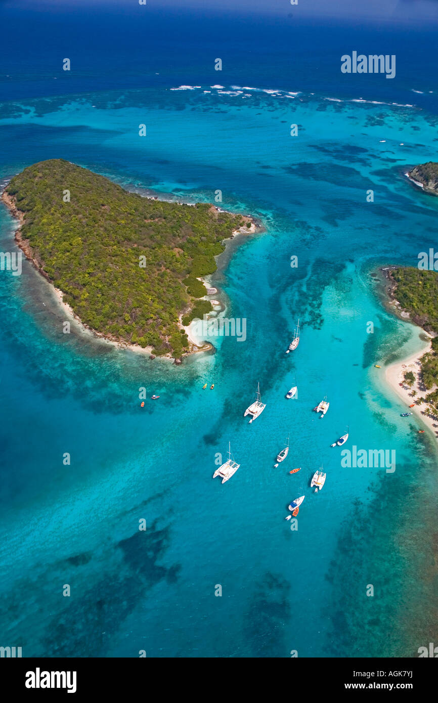 The Tobago Cays in the Grenadines Caribbean Stock Photo - Alamy