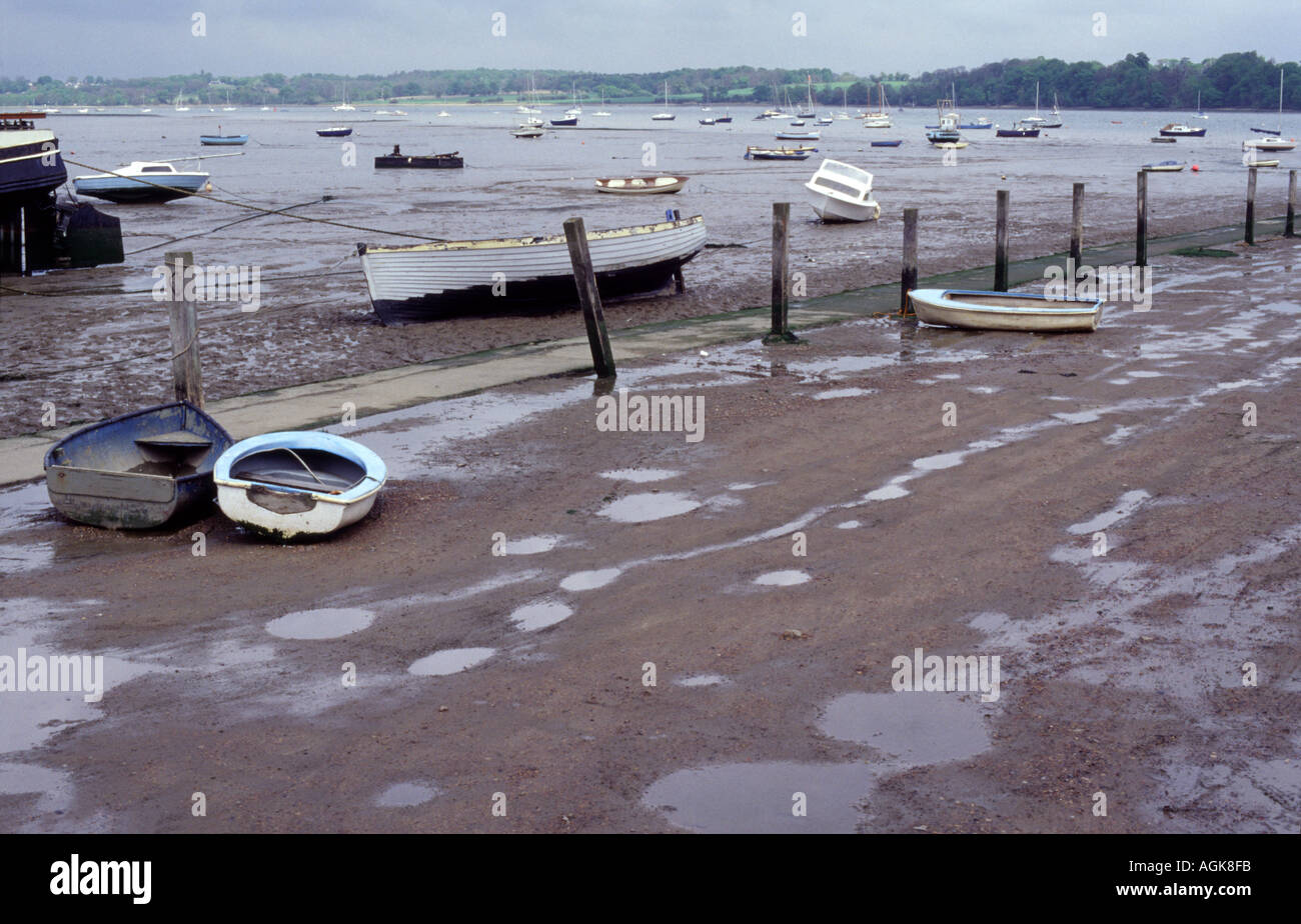 The Hard at Pin Mill on the River Orwell Suffolk Stock Photo - Alamy