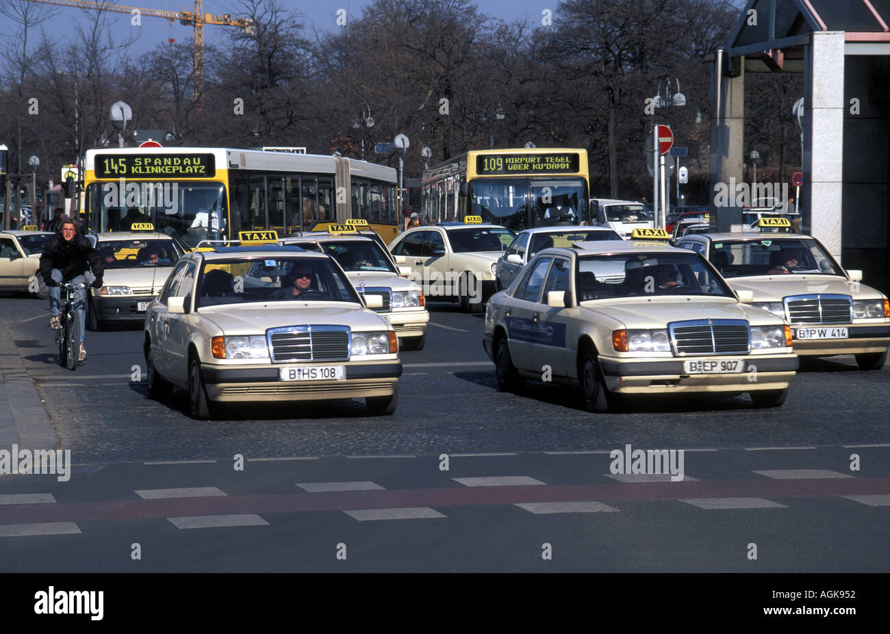 Berlin germany traffic congestion in hi-res stock photography and ...