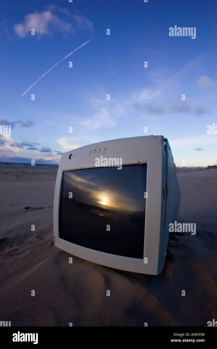 Dead monitor on the beach Stock Photo - Alamy