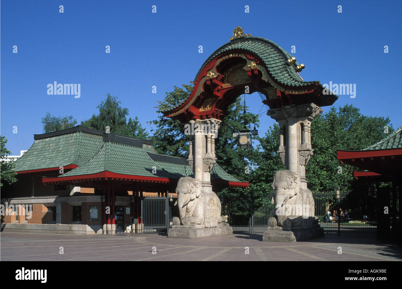 Berlin the Elephant Gate at the Zoological Garden Stock Photo - Alamy