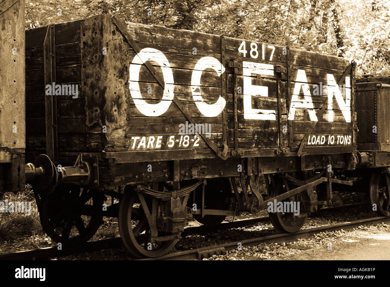 An Ocean Coal wagon decays after years of carrying coal Stock Photo - Alamy