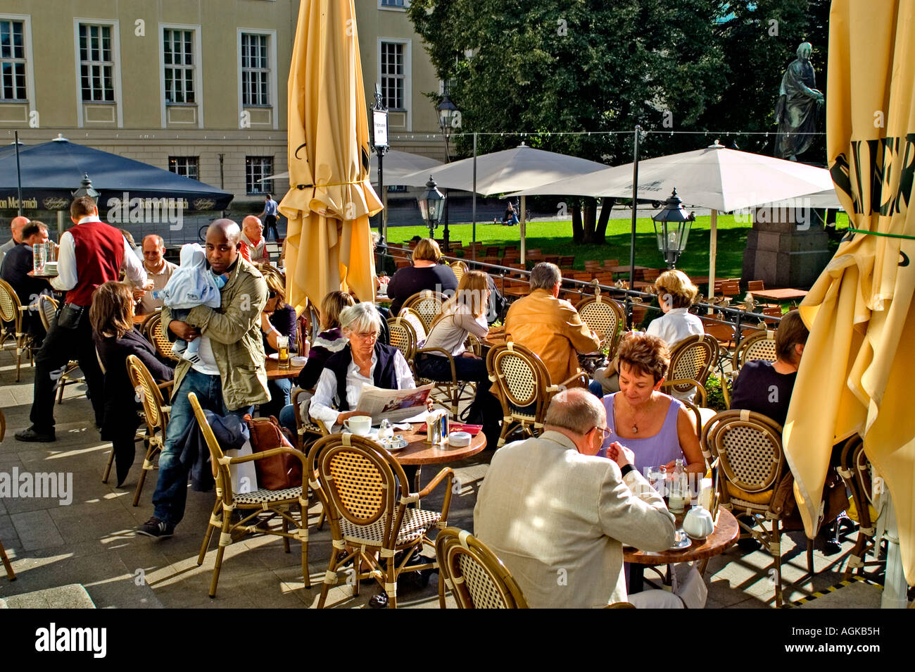 Germany Berlin Town Restaurant pavement bar cafe Stock Photo - Alamy