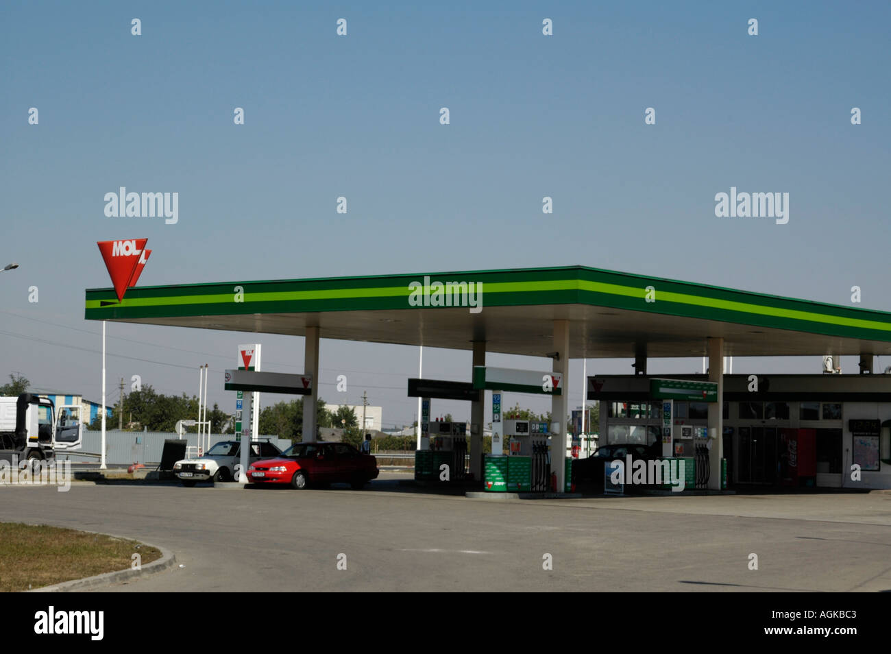 Mol petrol station in Bucuresti, Romania Stock Photo - Alamy