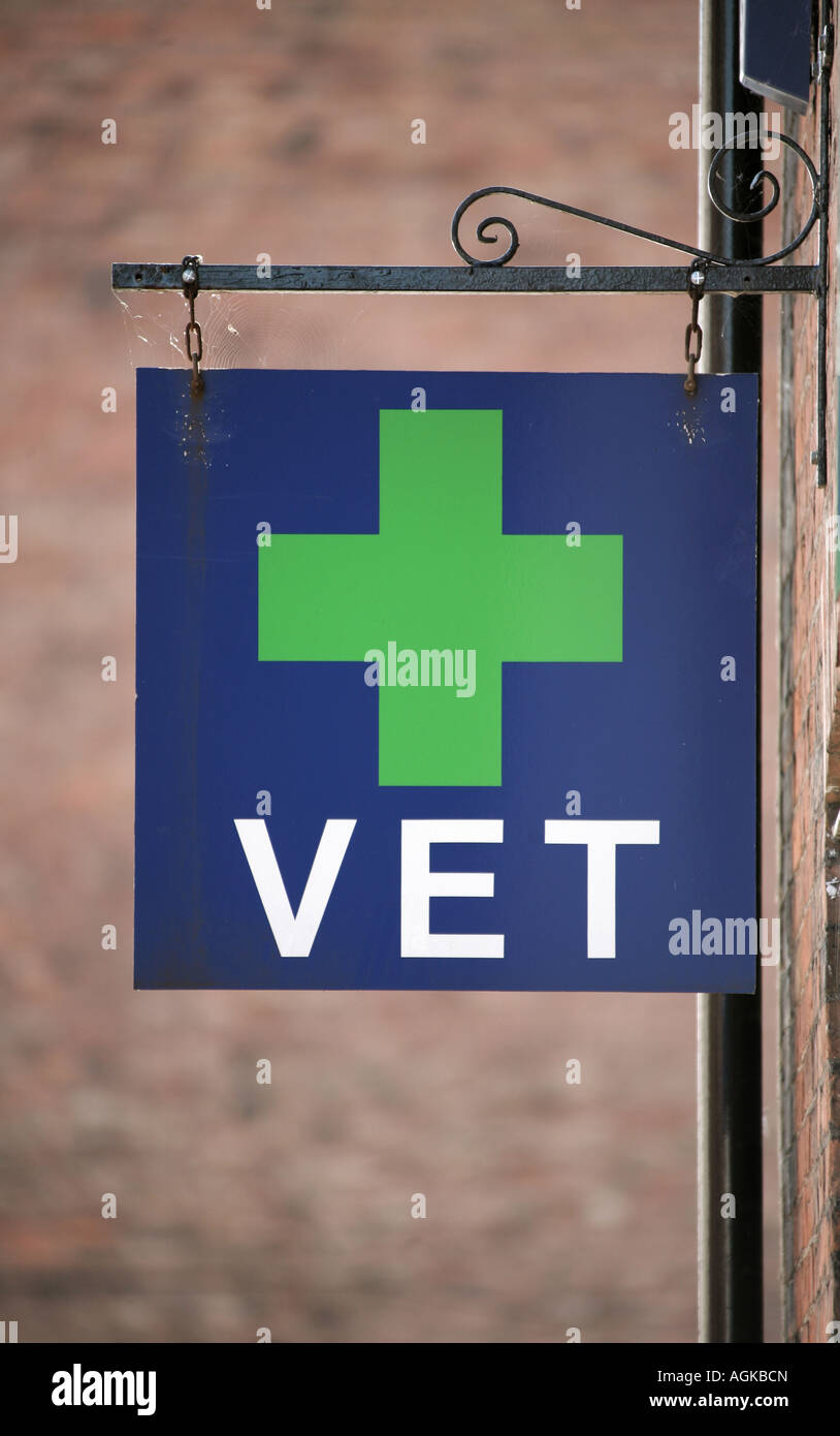 Vet Sign 001 Stock Photo - Alamy