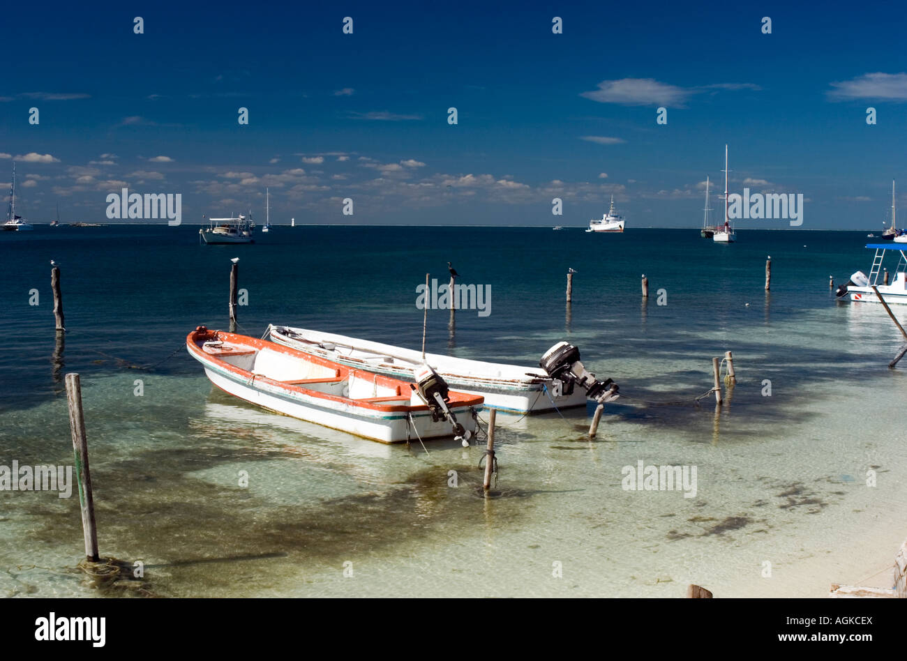 Isla Mujeres coastal scene Stock Photo - Alamy