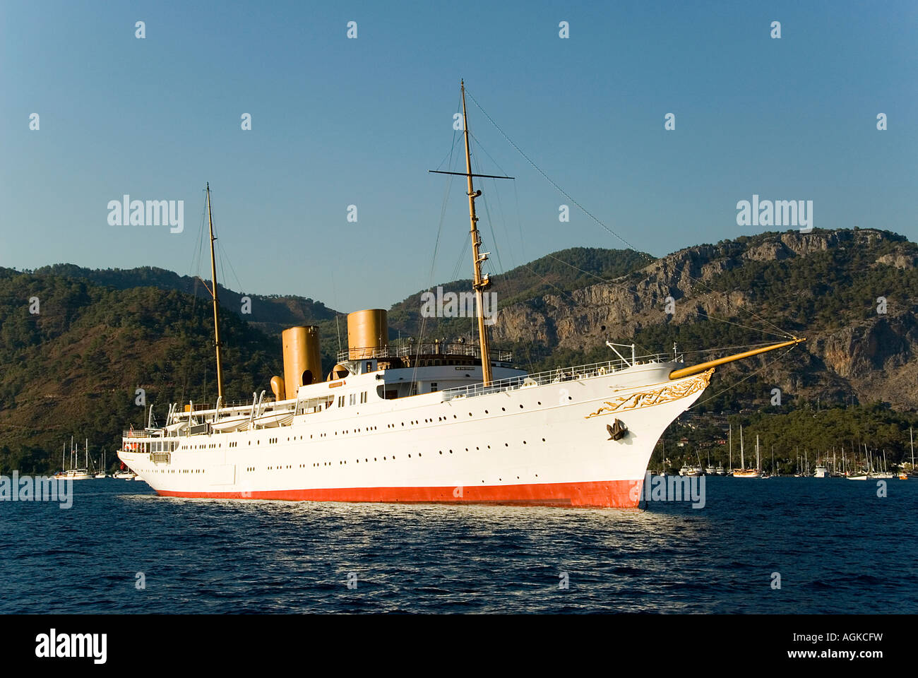 Yacht savarona in gocek hi-res stock photography and images - Alamy