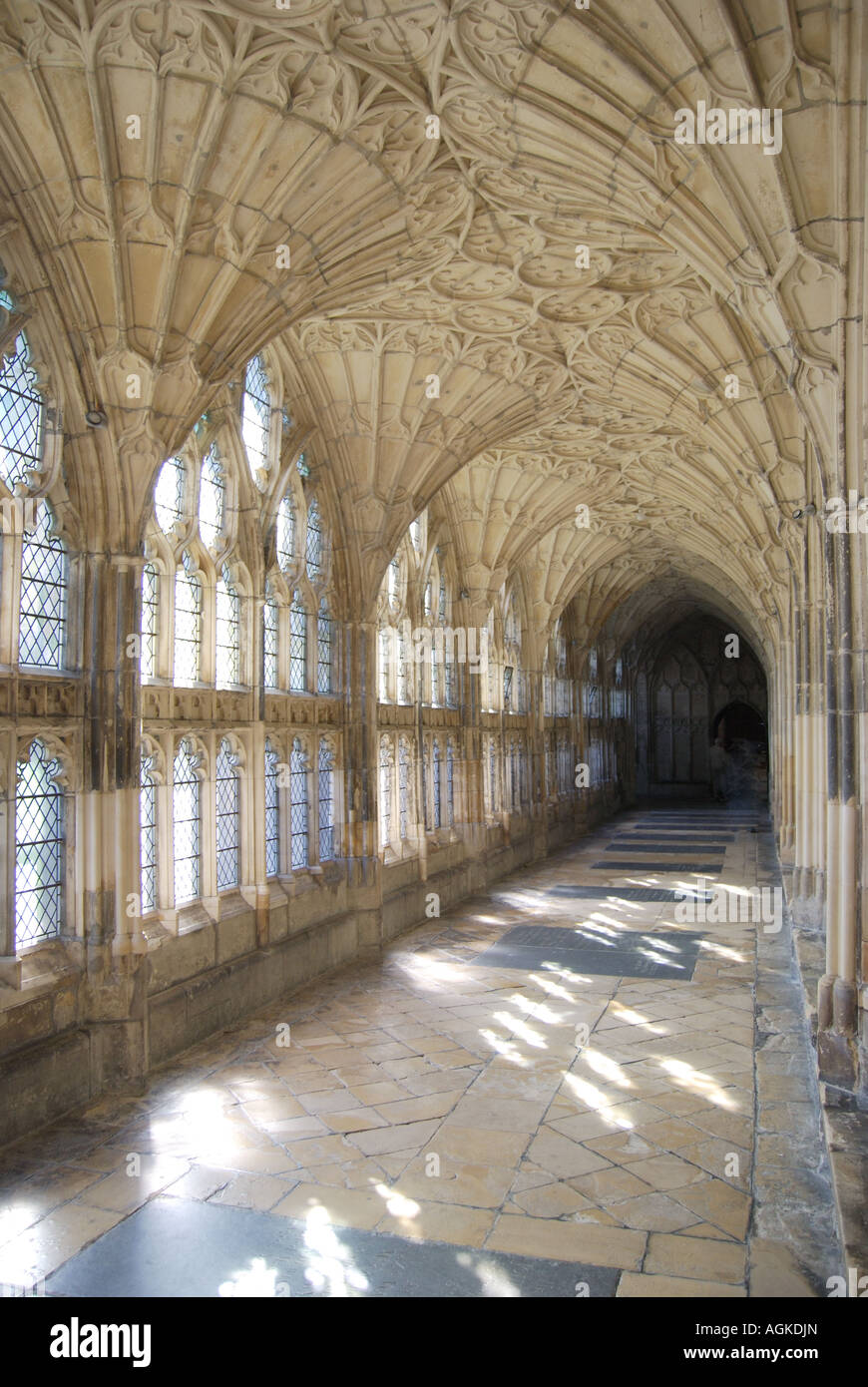 Cathedral Cloisters, Gloucester Cathedral, Gloucester, Gloucestershire ...