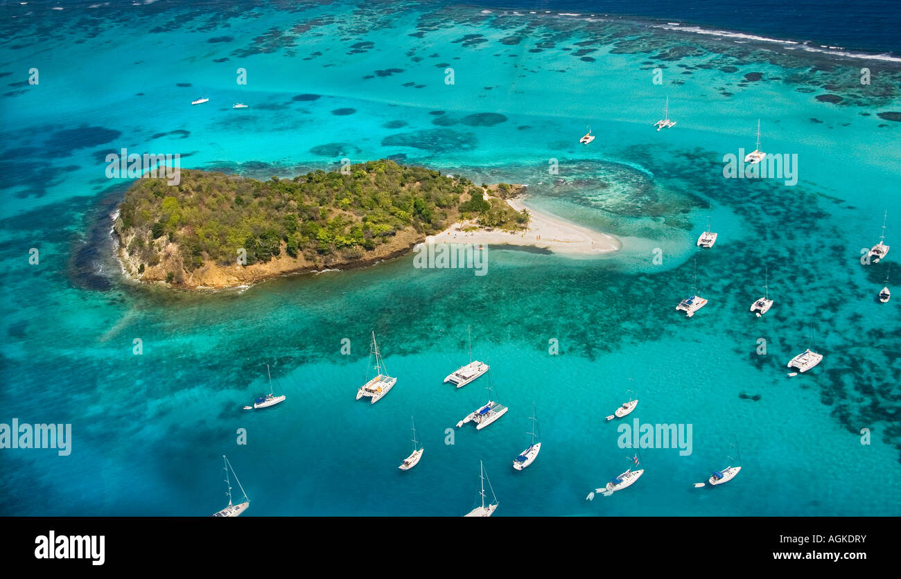 The Tobago Cays in the Grenadines Caribbean Stock Photo - Alamy