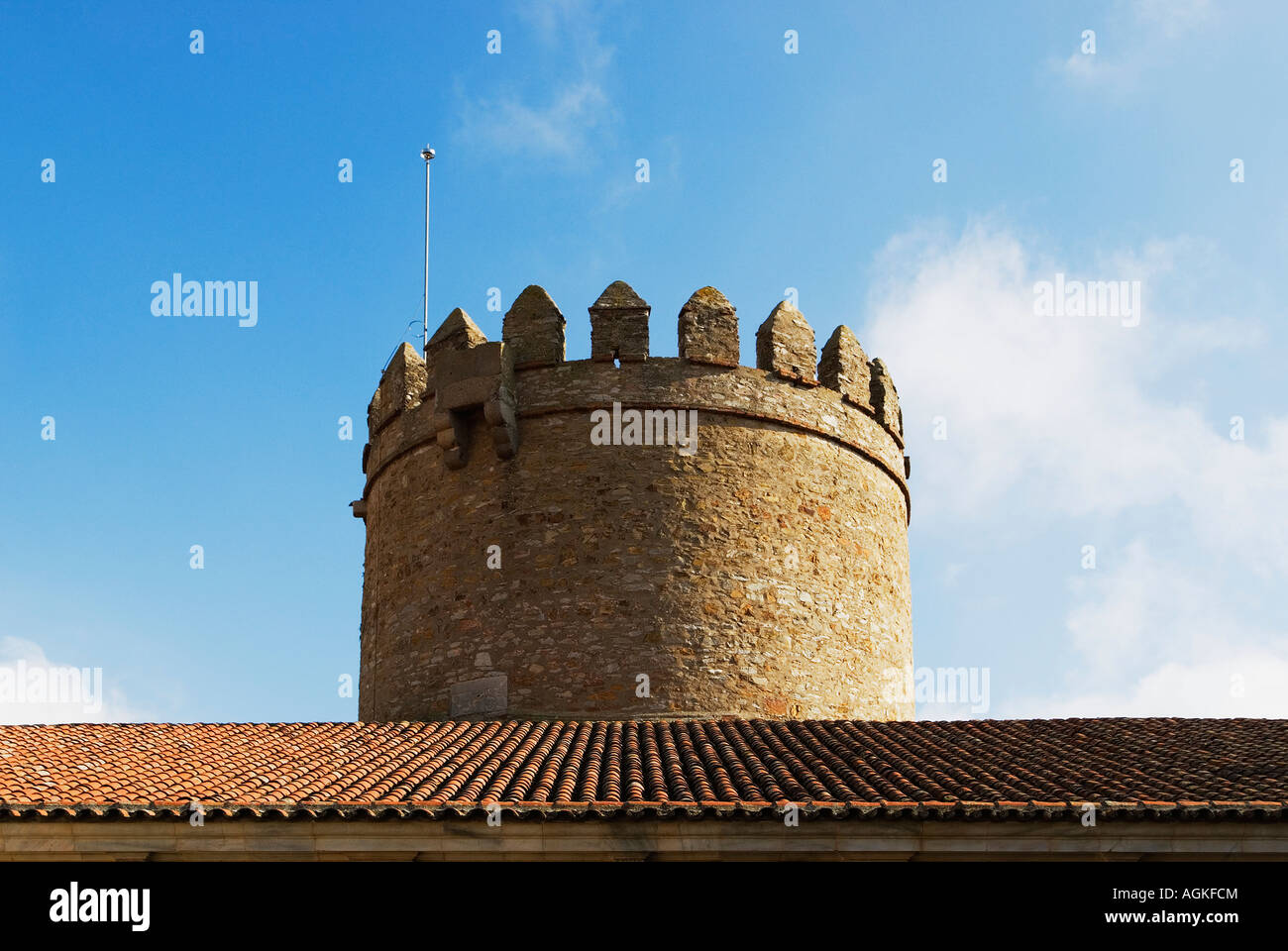Castle at Zafra, now a Spanish Parador, Badajoz, Extremadura, Spain ...