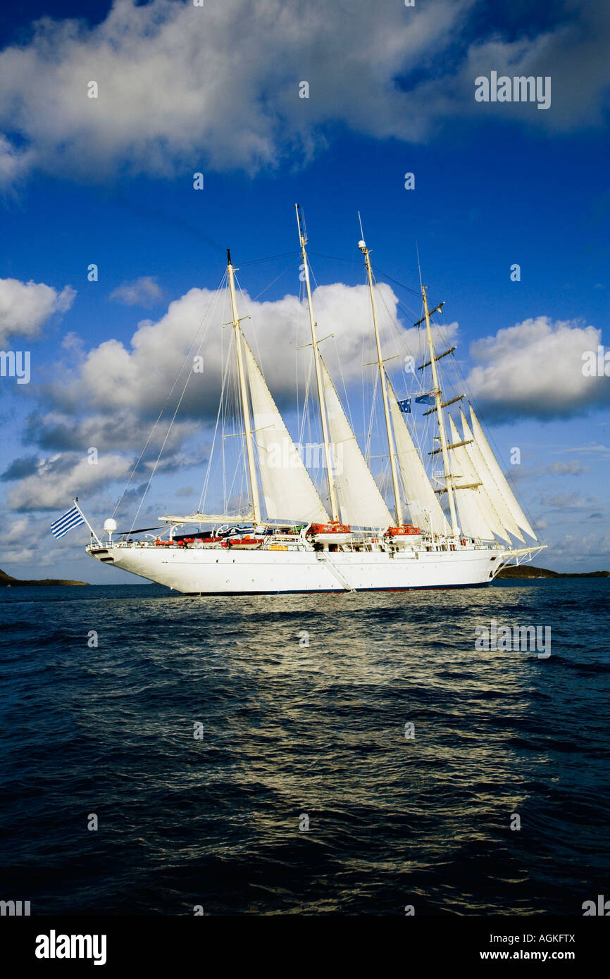 Sailboat in the sea Stock Photo - Alamy