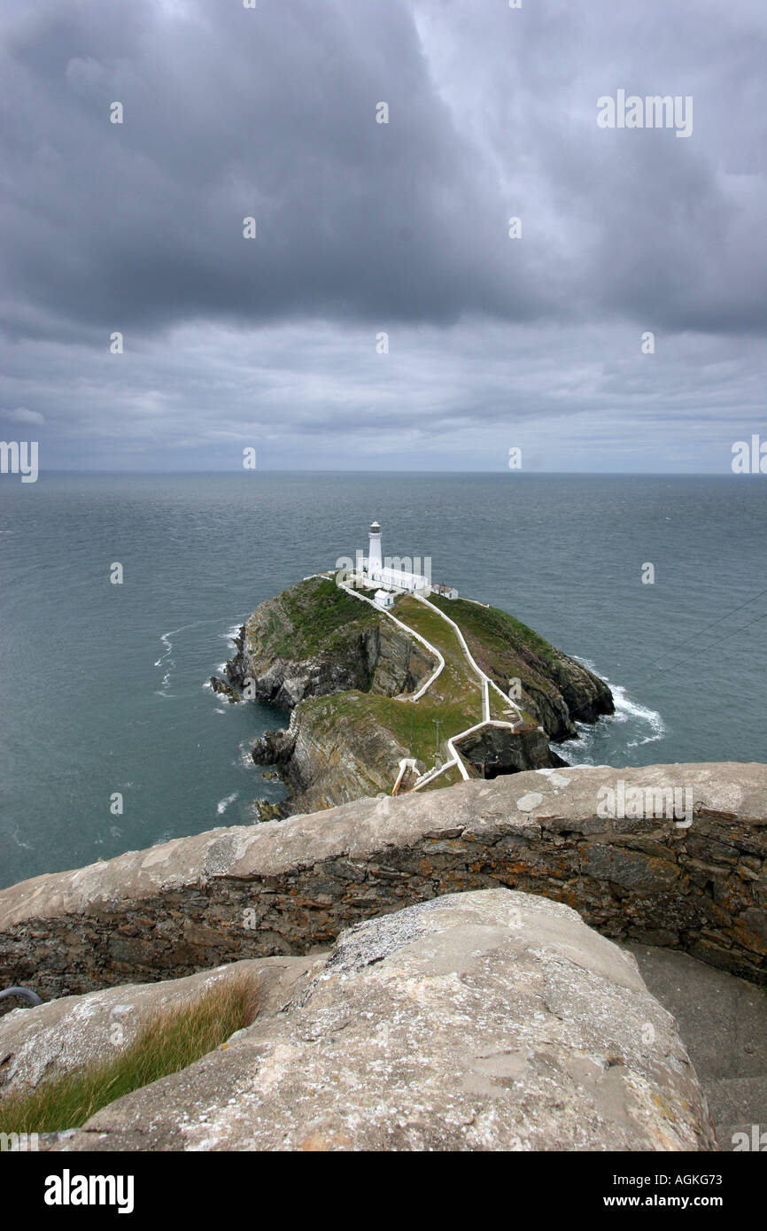 South Stack Lighthouse Holyhead Angelsey North Wales Stock Photo - Alamy
