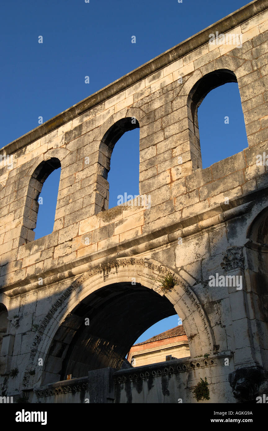 Roman remains of Silver Gate Split Croatia Stock Photo - Alamy