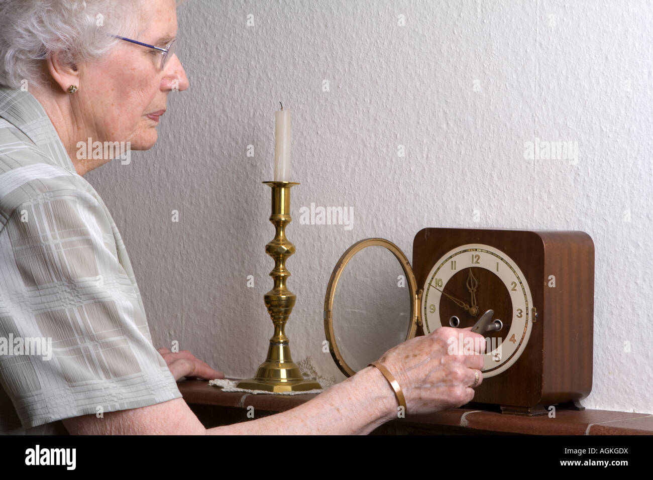 Clock Winding High Resolution Stock Photography and Images - Alamy