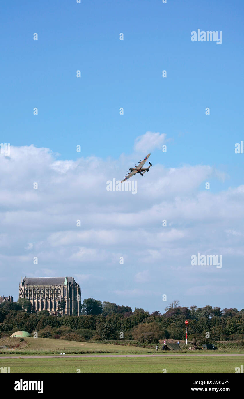 Avro lancaster flying over shoreham hi-res stock photography and images ...