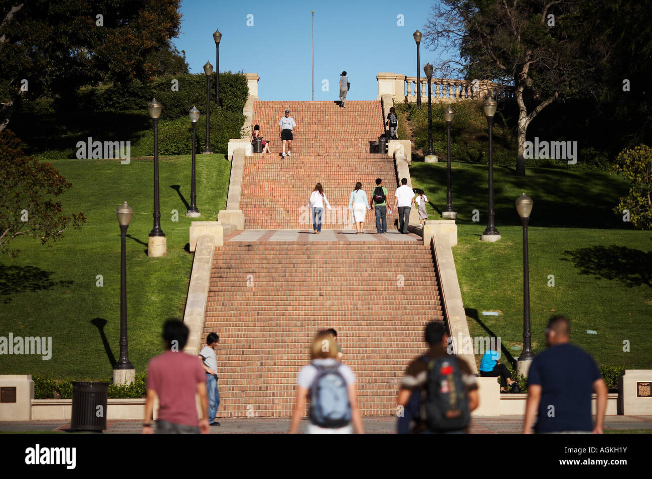 Janss Steps UCLA Campus, West Los Angeles, California, USA Stock Photo ...