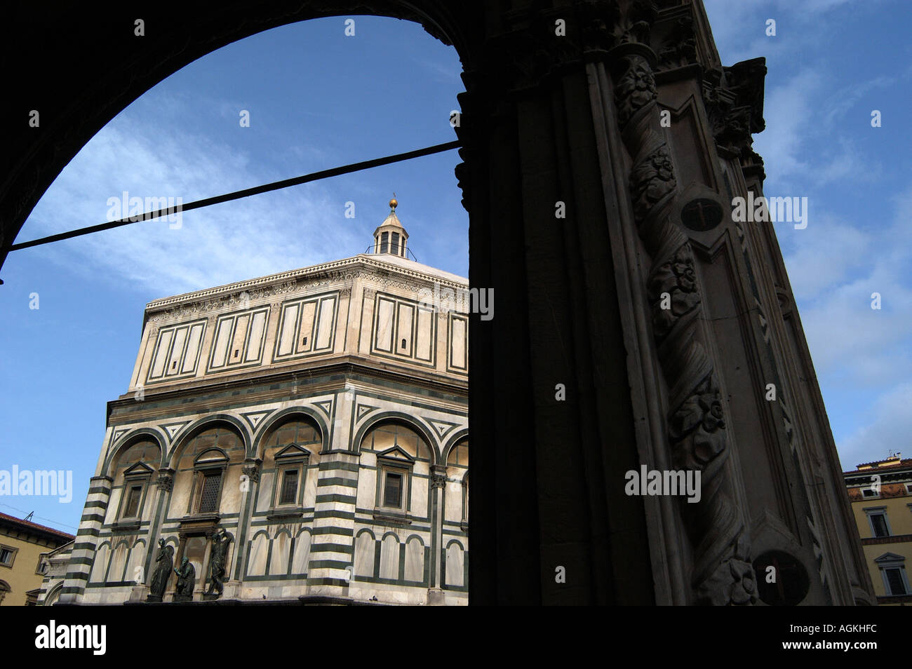 The Romanesque Battistero Florence Italy Stock Photo - Alamy